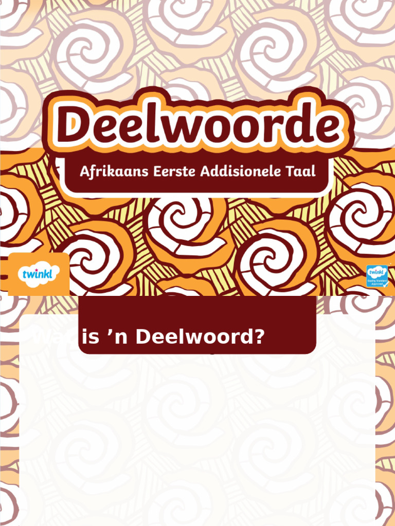 DEELWOORDE | PDF