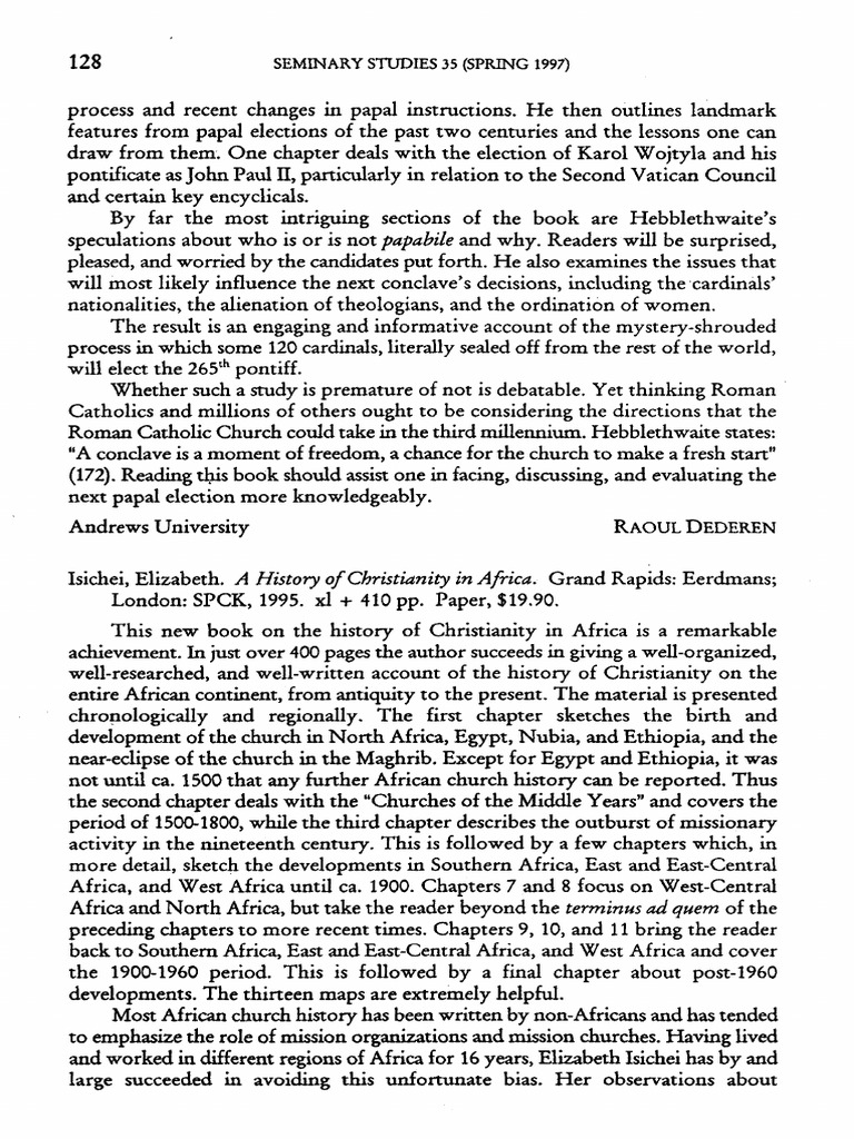 A History of Christianity in Africa - From Antiquity To The Presen | PDF | Pharisees | Pope