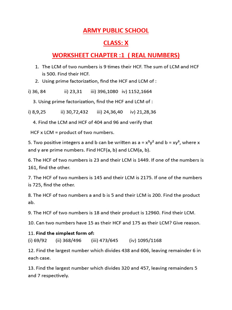 Simplifying Fractions Worksheet | PDF
