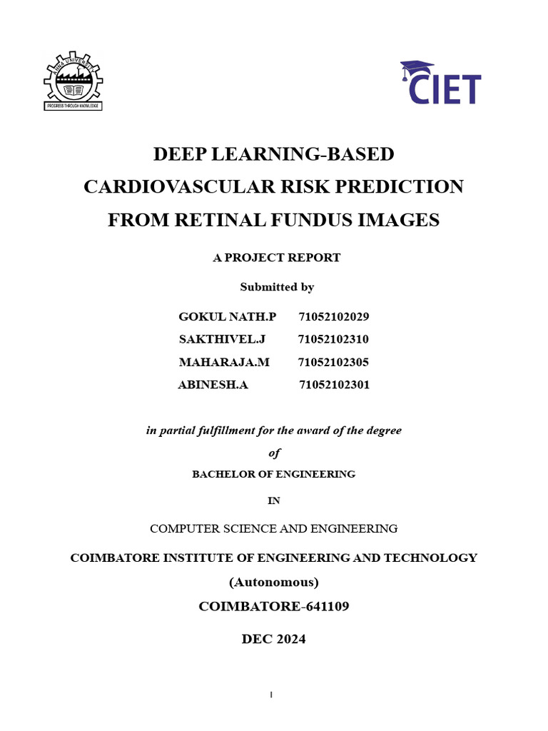Deep Learning-Based Cardiovascular Risk Prediction From Retinal Fundus ...
