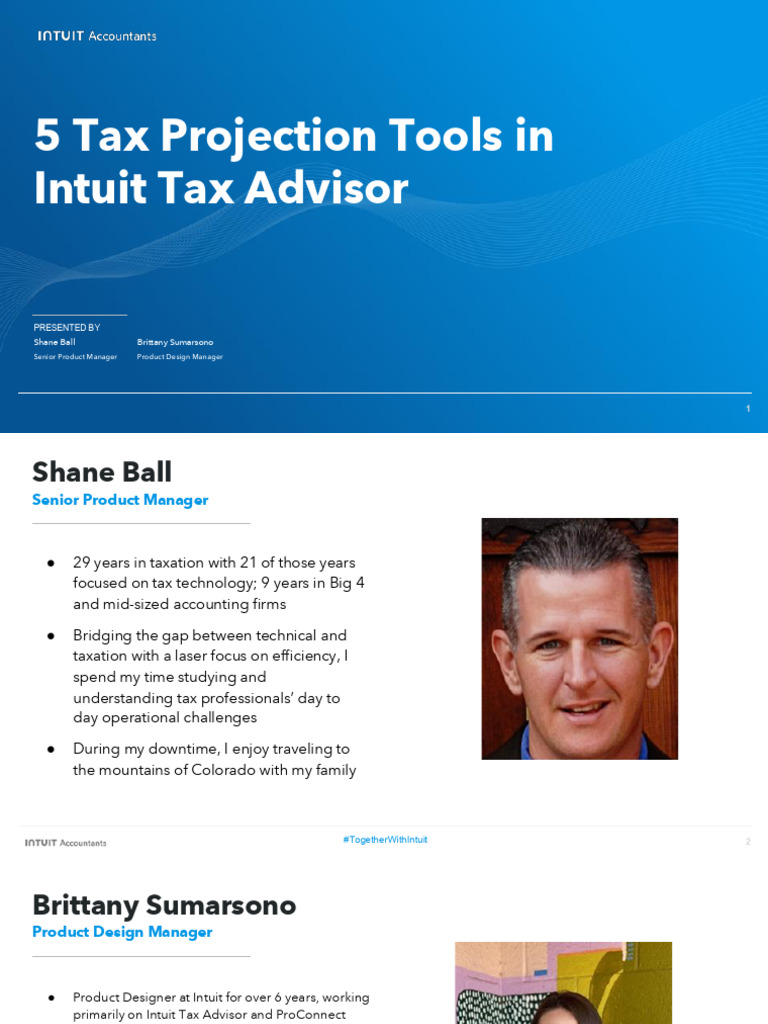 5 Tax Projection Tools Overview | PDF | S Corporation | 401(K)