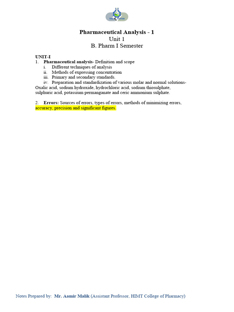 Acuuracy, Precision and Significant Figures | PDF | Accuracy And Precision | Significant Figures