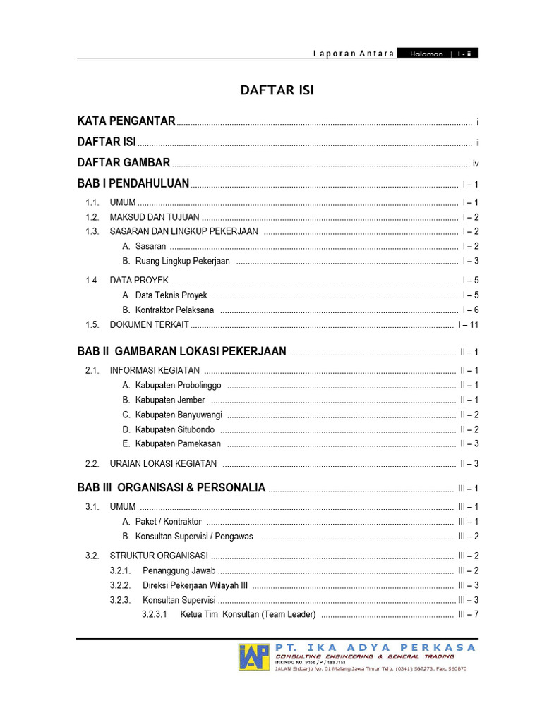 4. Contoh Laporan ANTARA (Pengawasan) | PDF
