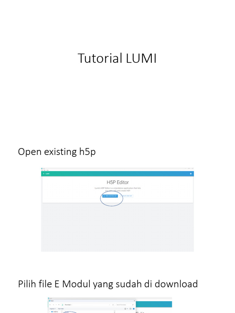 Tutorial Menggunakan LUMI untuk H5P | PDF