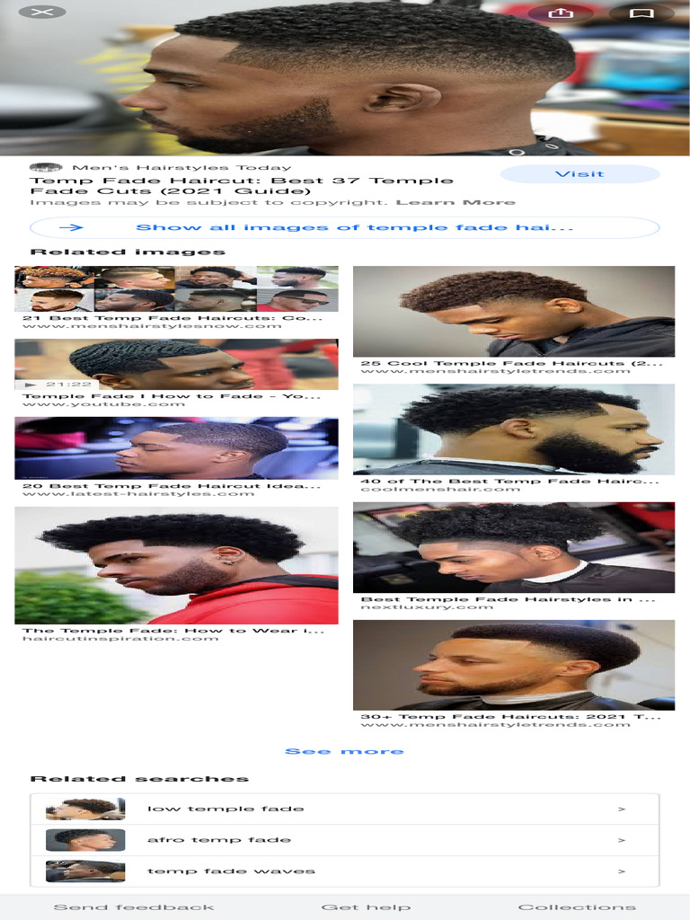 Temple Fade Haircut Guide | PDF | Hairstyle | Human Body