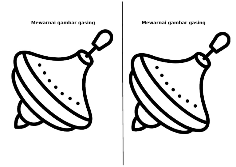 LK 8 (Mewarnai Gambar Gasing) | PDF