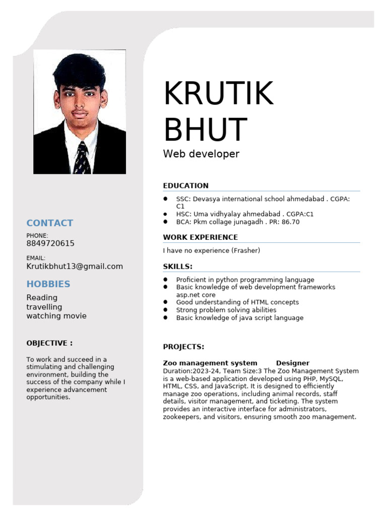 Krutik Bhut | PDF