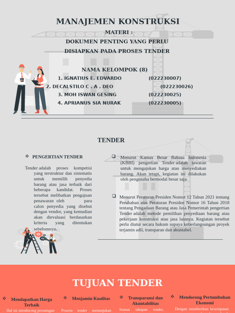 Manajemen Kontruksi - Kel 8 | PDF