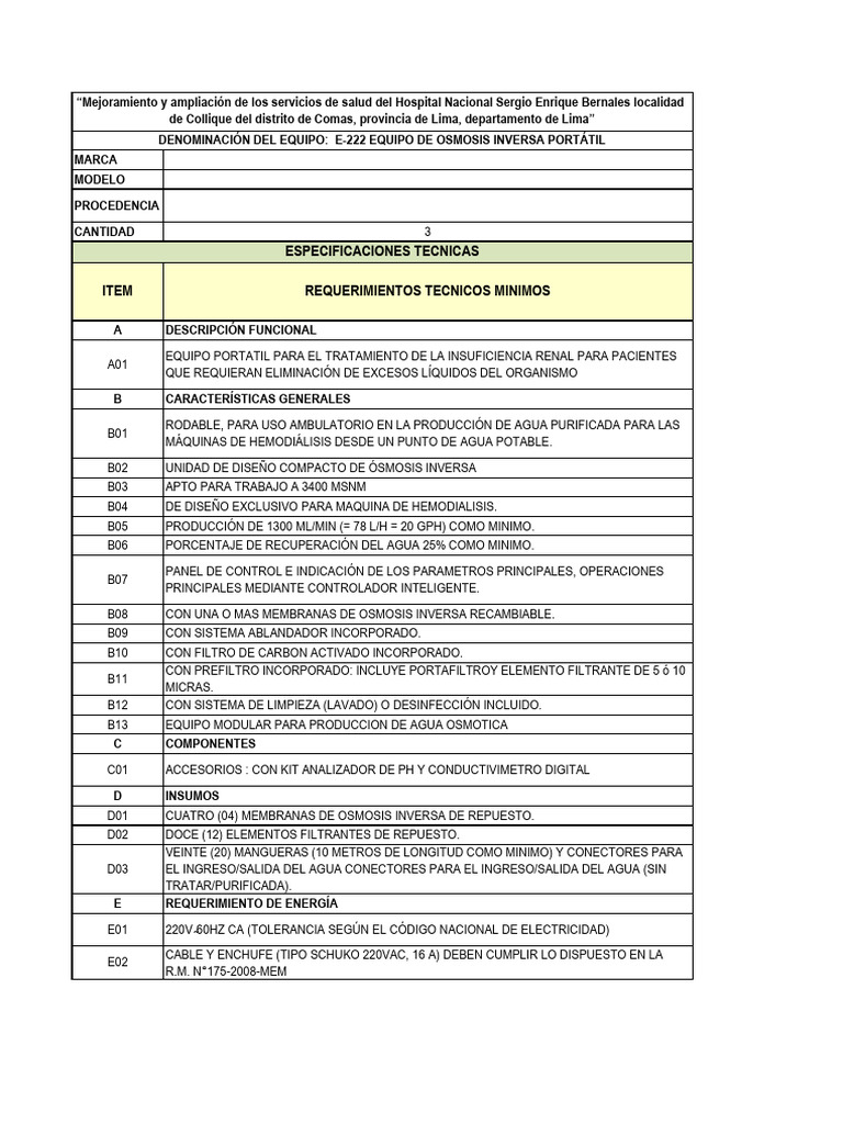 E-222 - Mar Cor Purification - Millenium | PDF | Ósmosis | Hemodiálisis