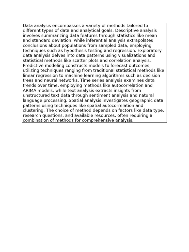 Data Analysis Method | PDF