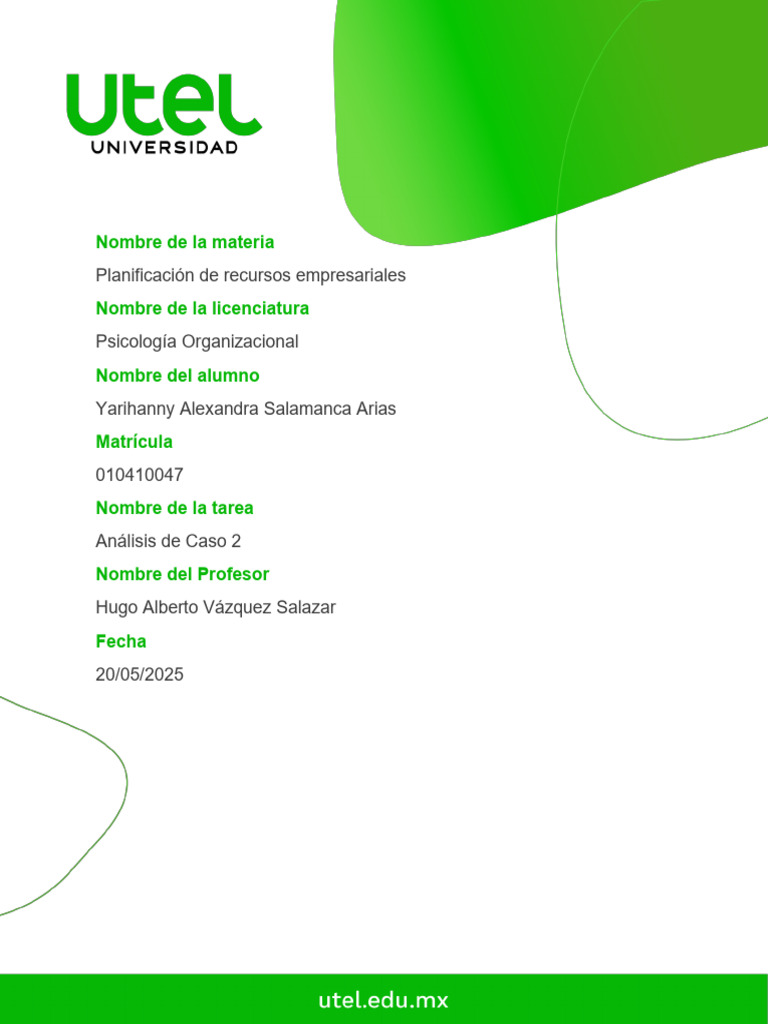 Análisis de ERP en Galaxy 2000 S.A. | PDF | Planificación de recursos ...