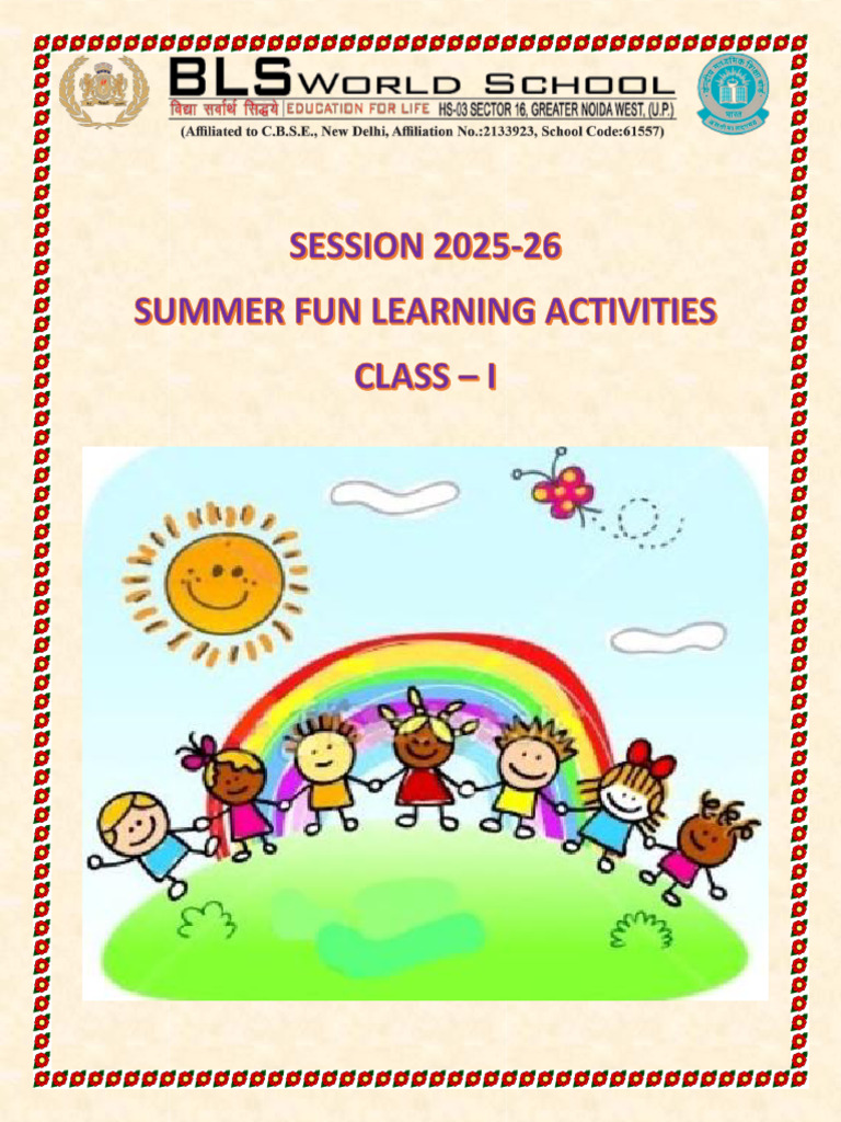 Class 1 - Summer Fun Activities | PDF | Trees | Plants