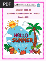LKG Tracing & Coloring Worksheets | PDF