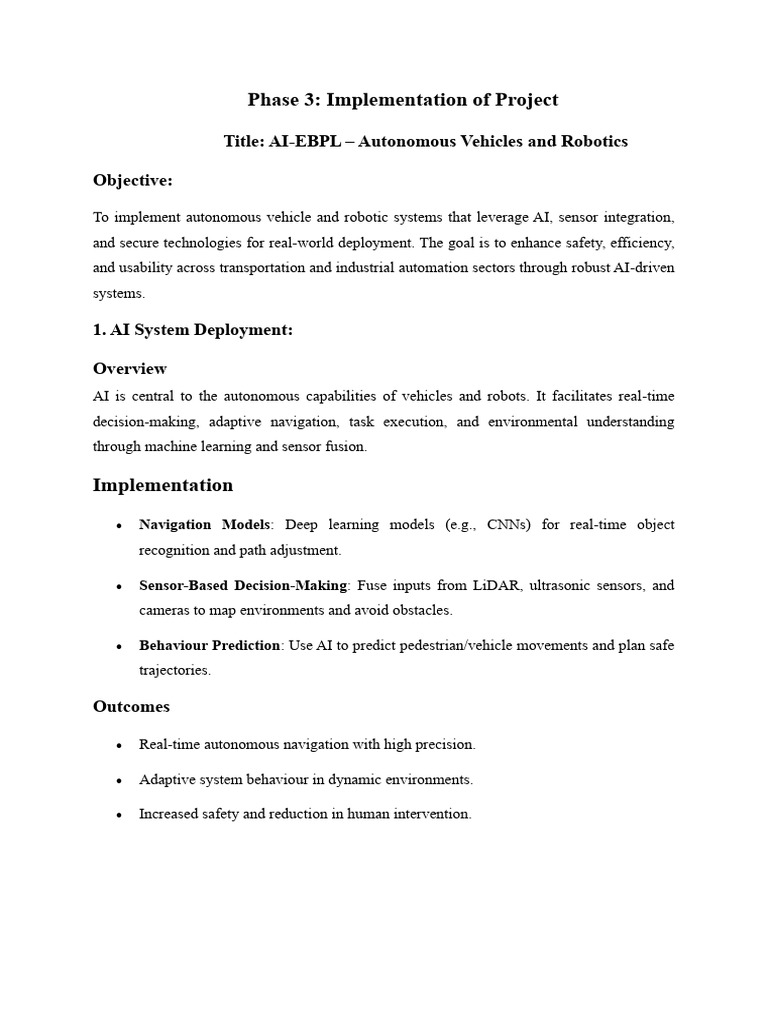 JEEVITHA R Batch11 Phase3 Documentation | PDF | Robotics | Artificial Intelligence