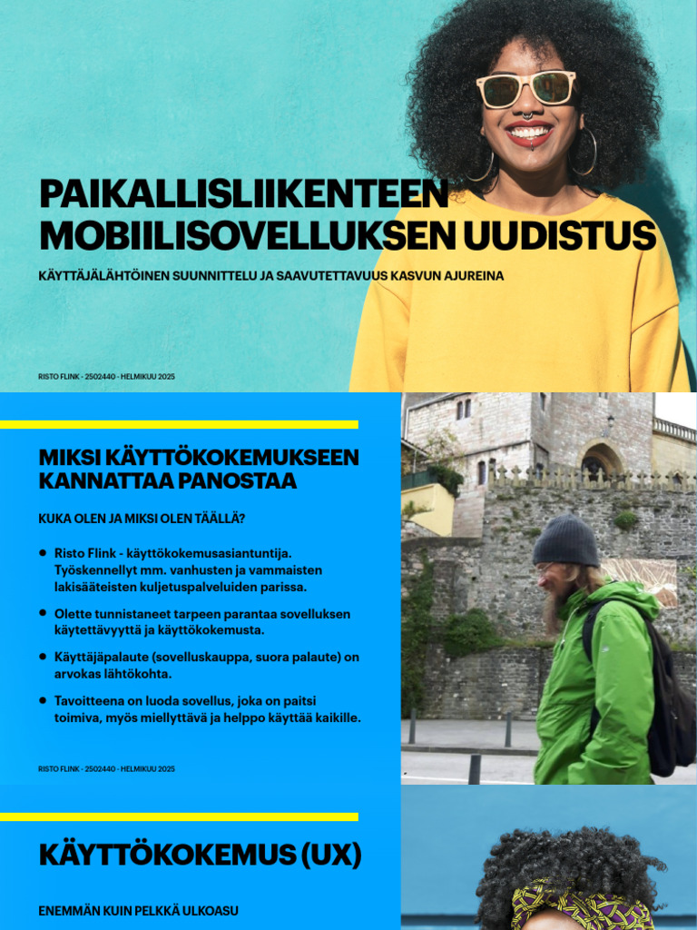 UX-muotoilu Harjoitus | PDF
