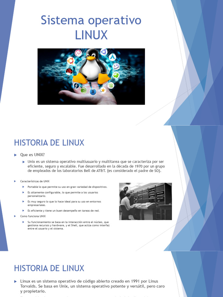 Sistema Operativo Linux | PDF | Unix | Sistema operativo