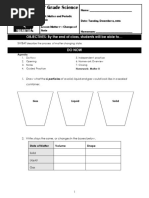 Changes of State Worksheet | PDF | Freezing | Evaporation