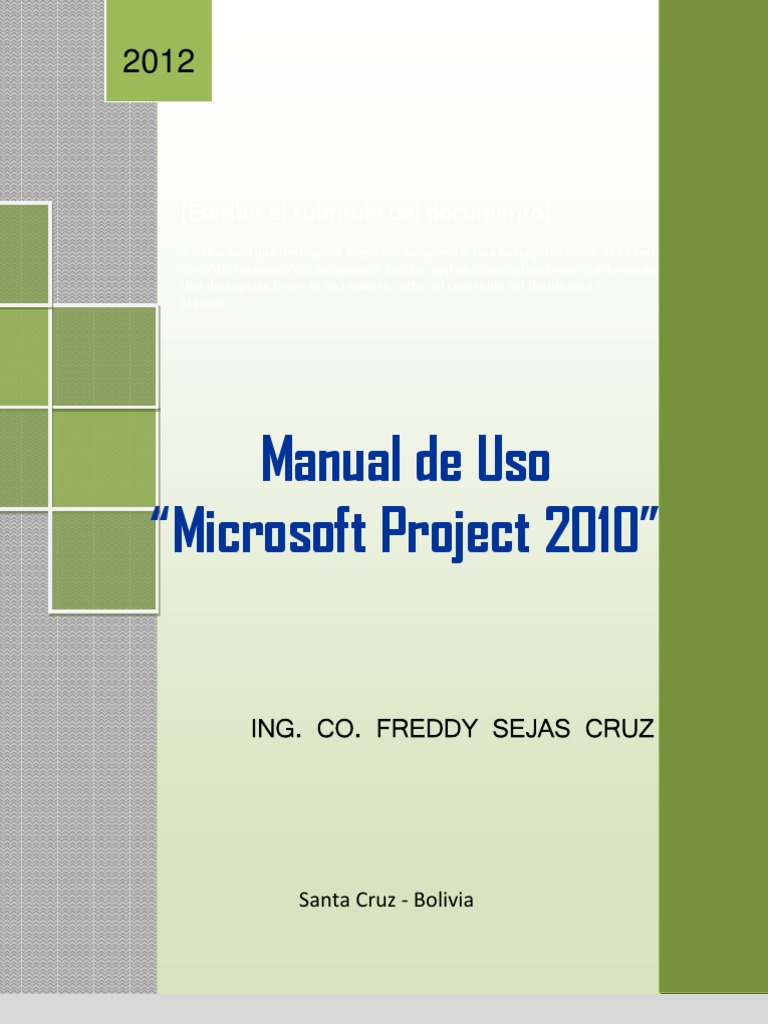 Manual Del Ms Project 2010 | PDF | Microsoft | Point and Click