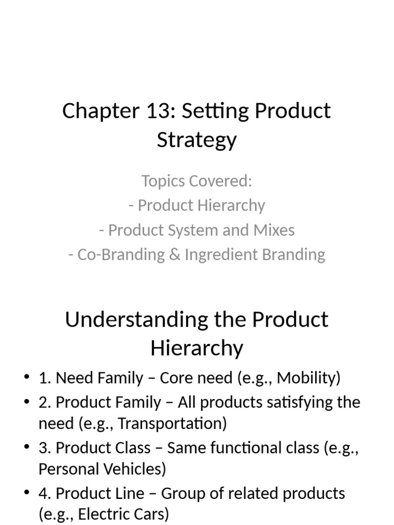 Product Strategy Chapter13 | PDF