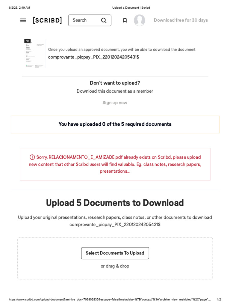 Upload A Document - Scribd5 | PDF | Scribd | Computing