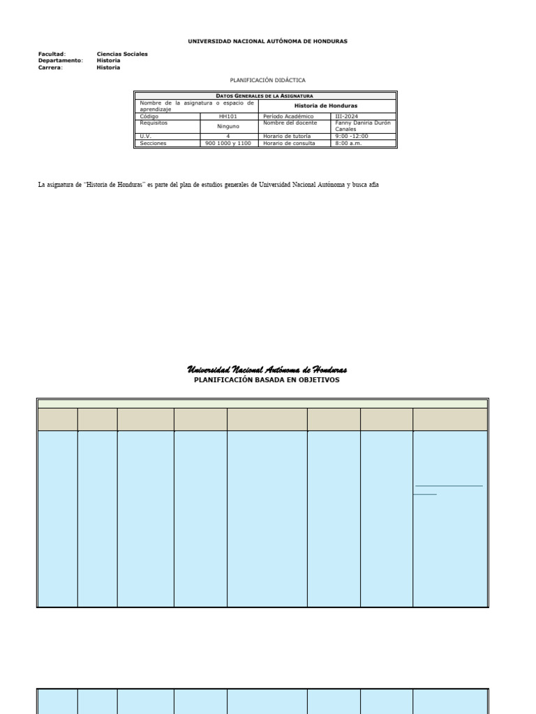Plan de Clase III PAC 2024 | PDF | Honduras | Aprendizaje