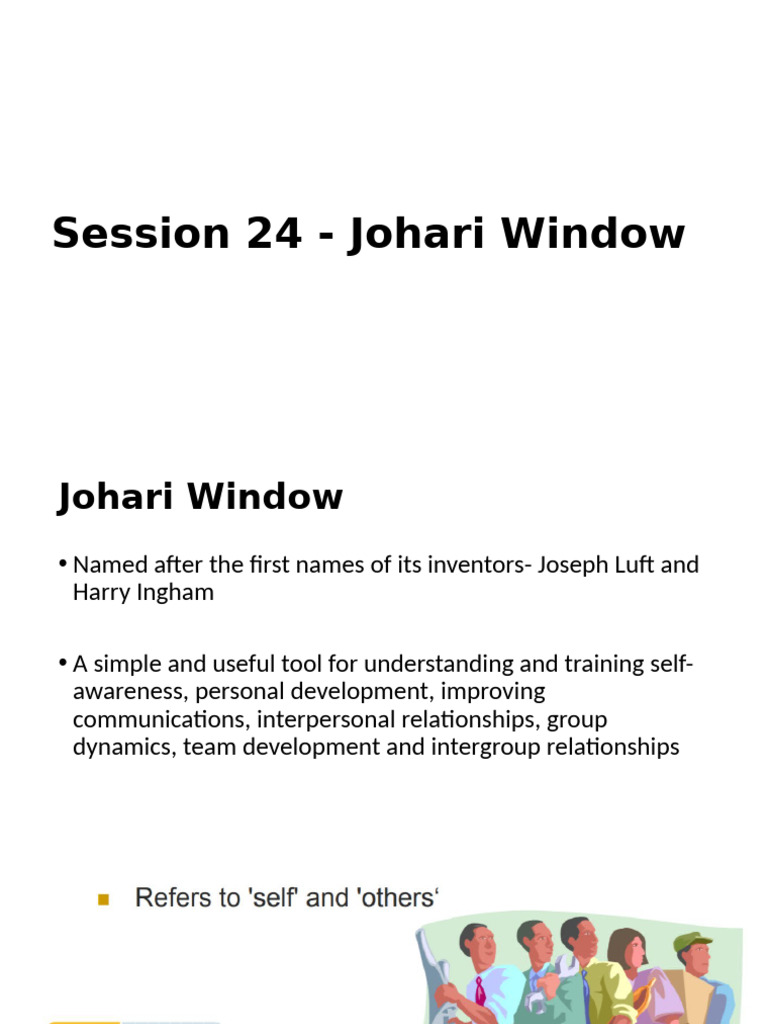 Session 24 Johari Window | PDF