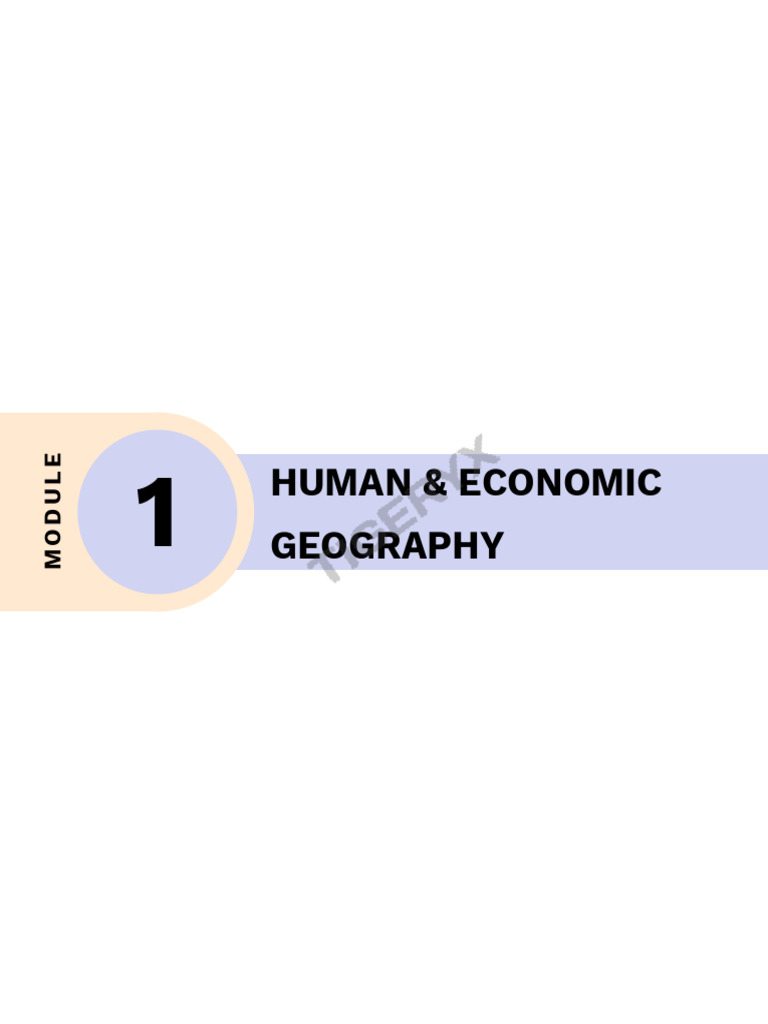 Human Geography - Human & Economic Geography | PDF | Geography | Ecosystem