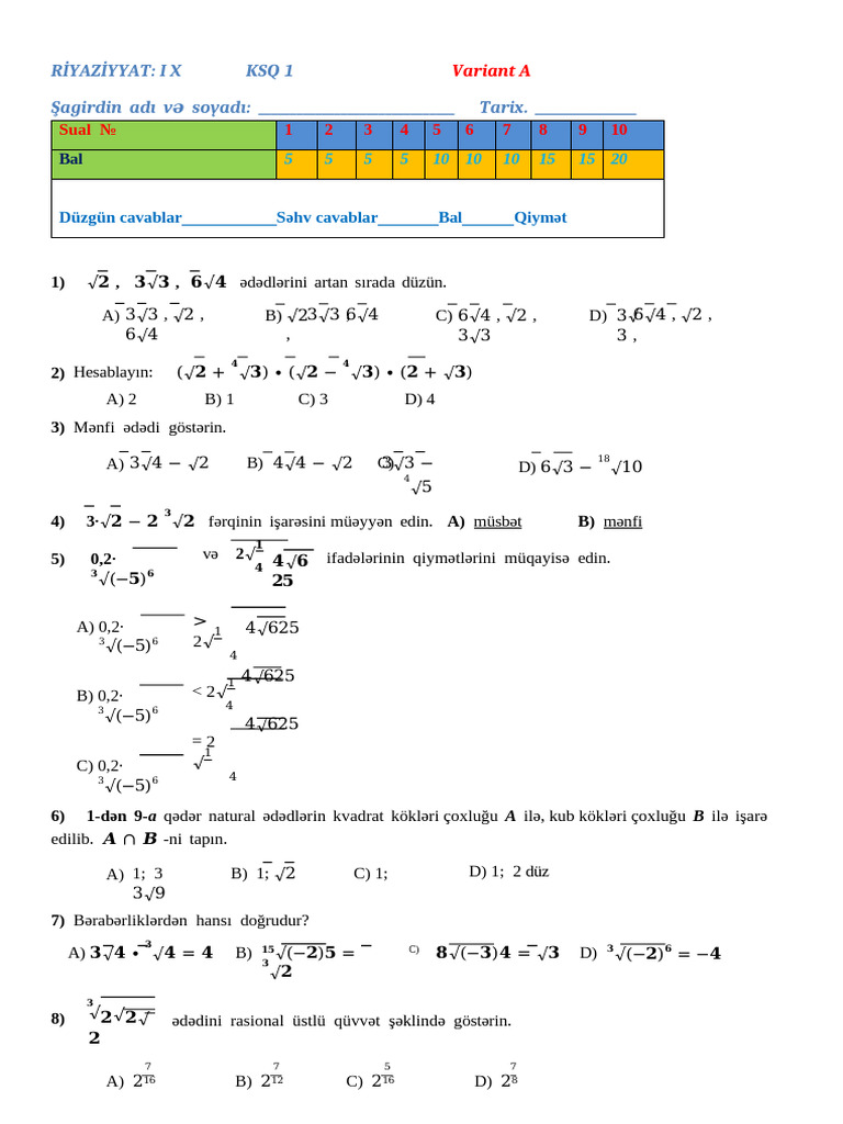 9 s. Riyaziyyat. TƏZƏ-converted (1) | PDF