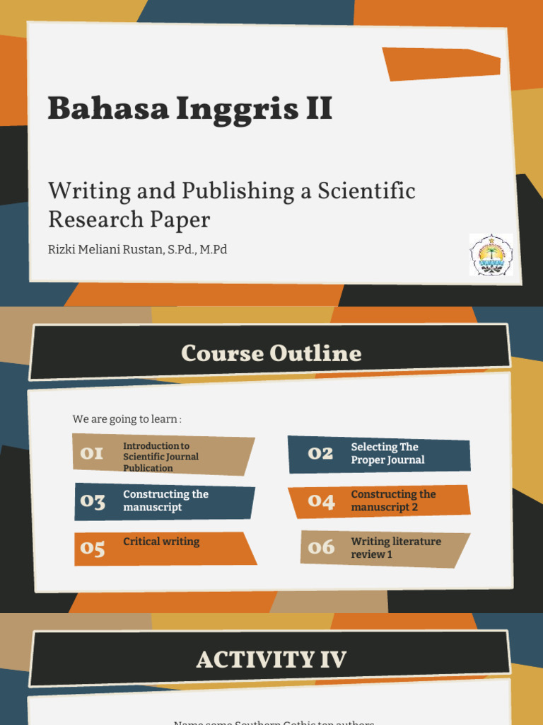 Writing and Publishing A Scientific Research Paper | PDF