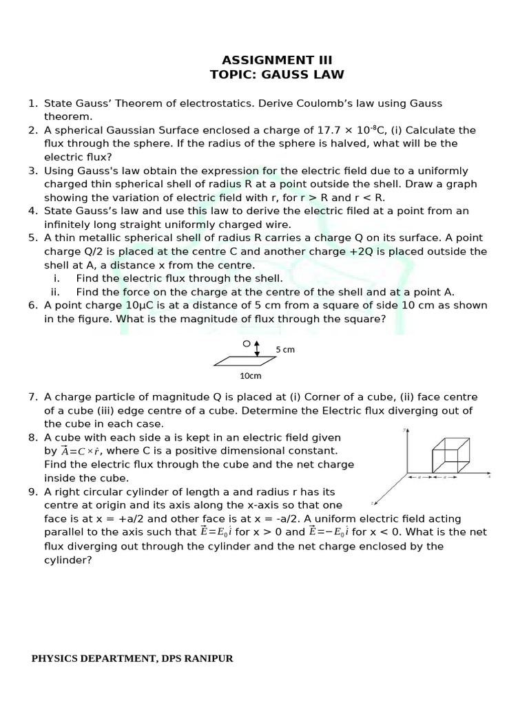 Gauss Law | PDF