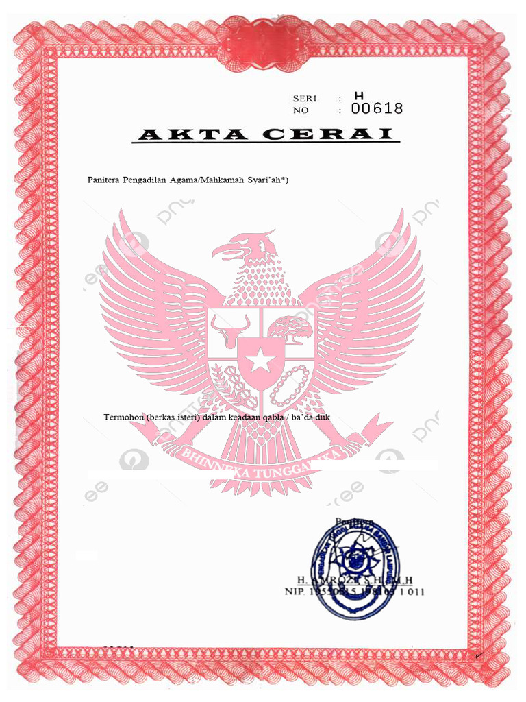 AKTE CERAI Ahmad Maidi | PDF