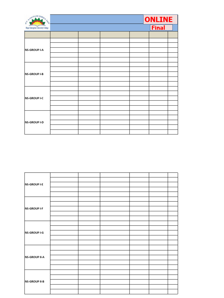Remedial 2017 Final Exam Schedule For Students | PDF