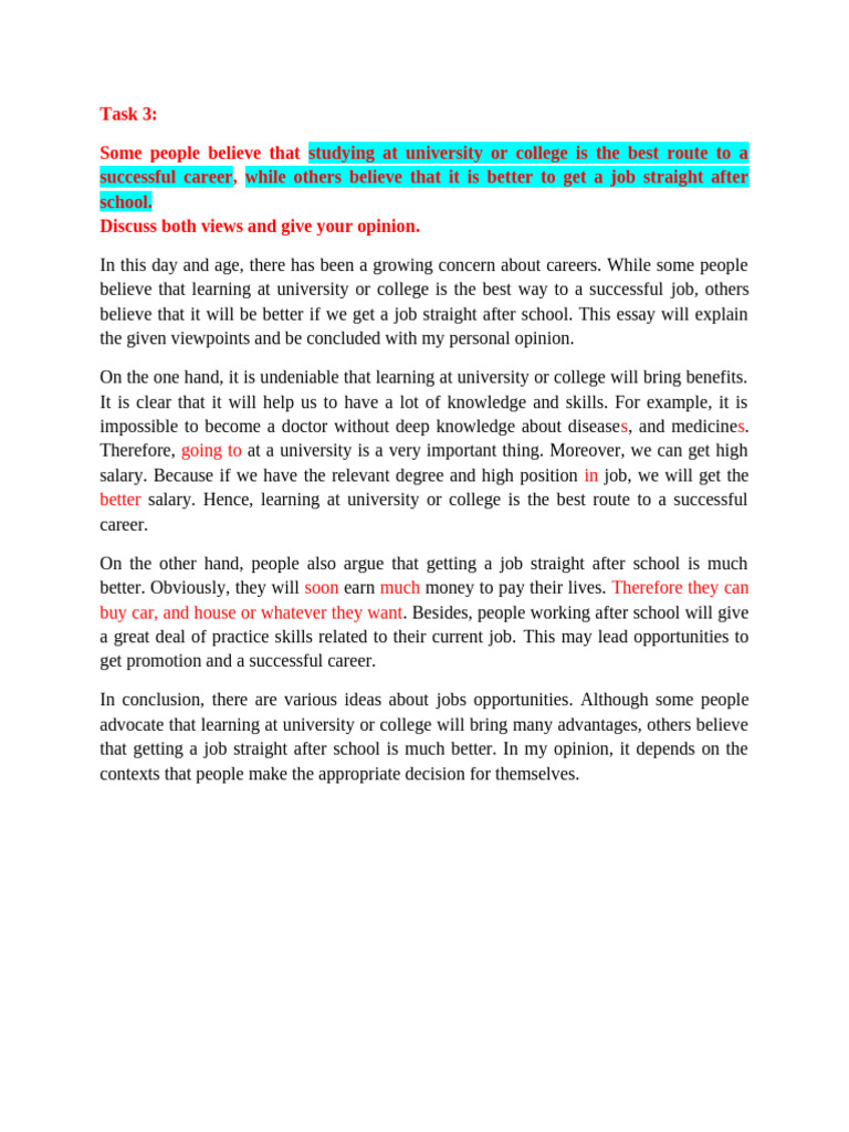 Dicuss Both View - Task 3 - Thúy | PDF