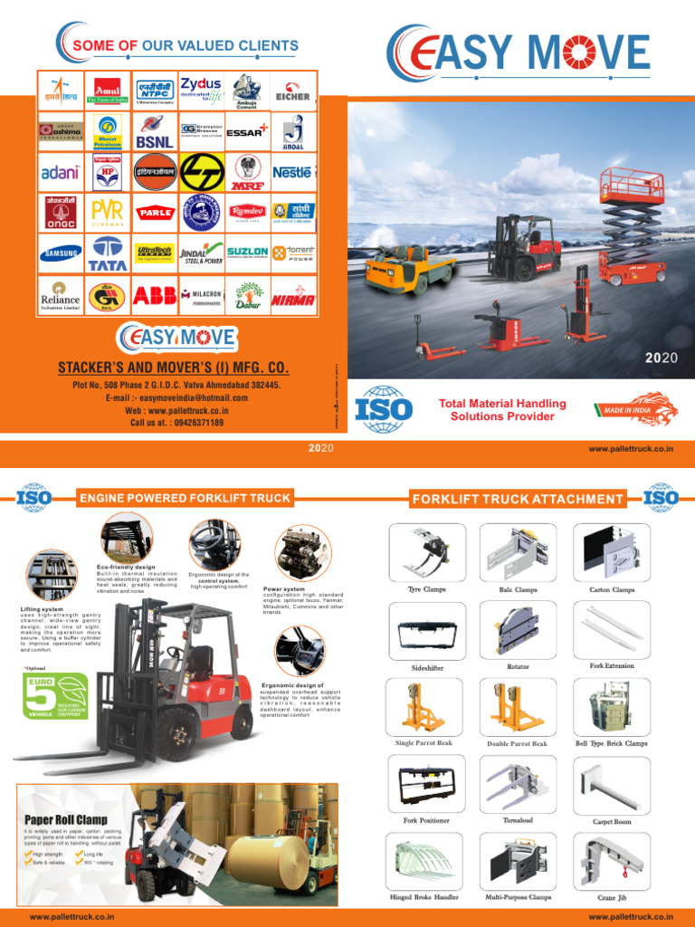 Easy Move Product Profile | PDF | Truck | Forklift