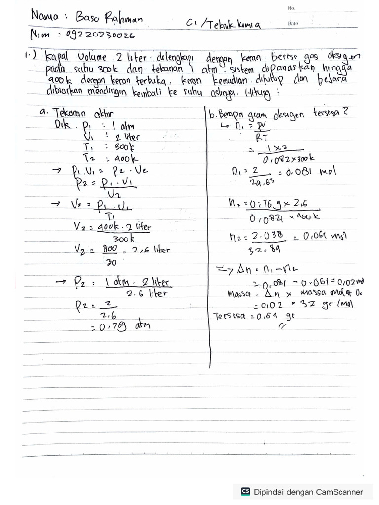 Kimfis Gas Nyata | PDF