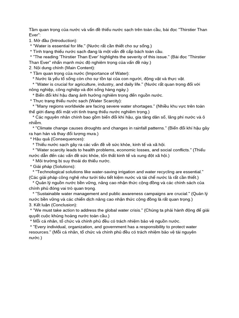 Dàn ý Thuyết Trình Unit 9 | PDF