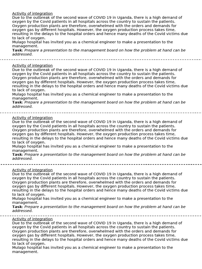 Activity of Integration | PDF | Health Disasters | Epidemics