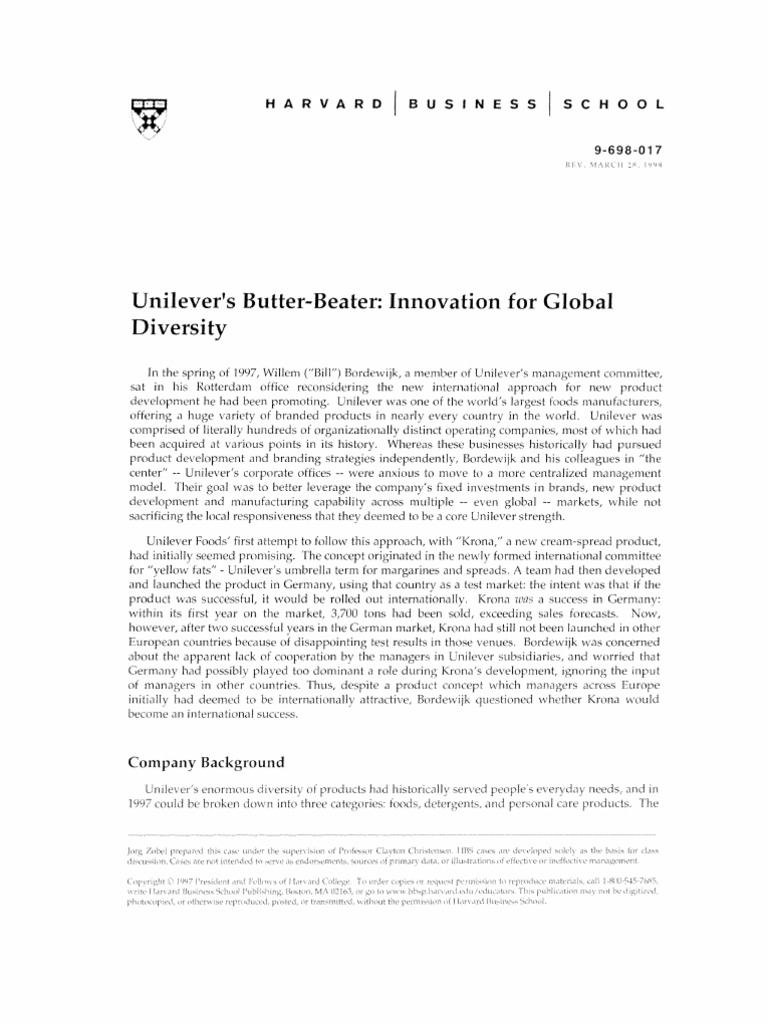 Unilever Butter Beater | PDF | Unilever | Brand