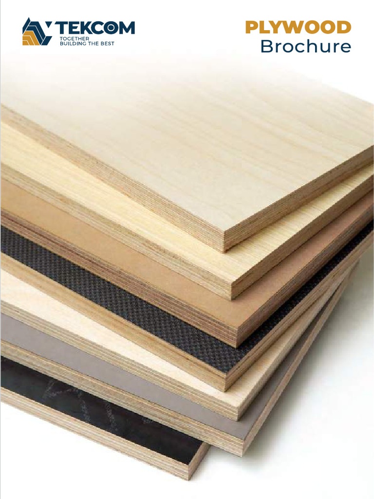 Tekcom Plywood Product Brochure | PDF | Plywood | Lamination