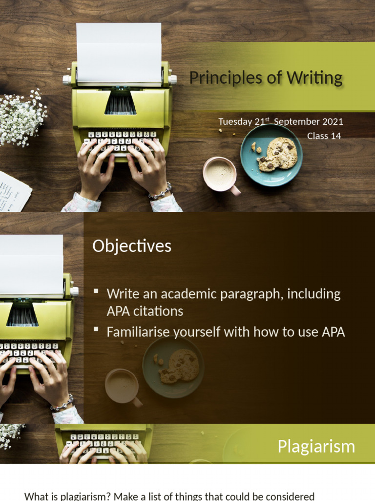 PWClass 14 - Academic Paragraph and APA | PDF | Citation | English Language