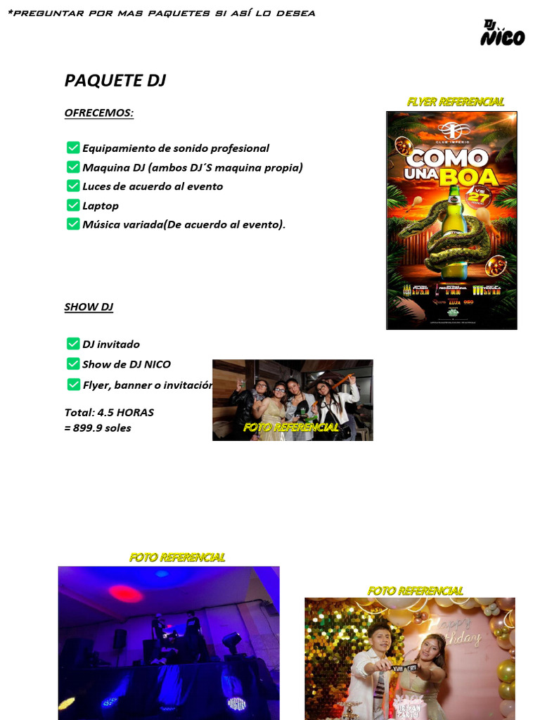 Paquete Dj Nico.., | PDF