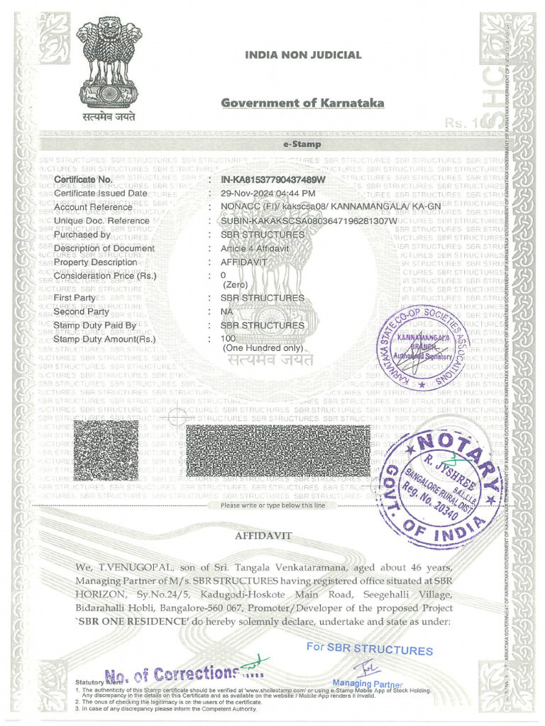 5 KSPCB NOC With Affidavit | PDF