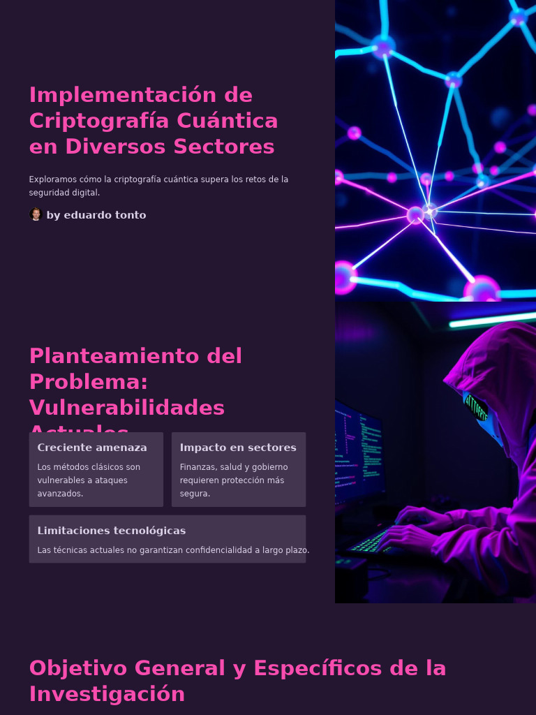 Implementacion de Criptografia Cuantica en Diversos Sectores | PDF | Criptografía | Mecánica ...