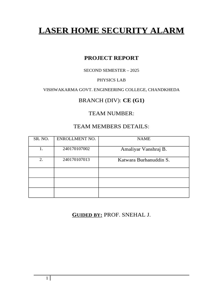 Physics Project Report | PDF | Computer Engineering | Electronics