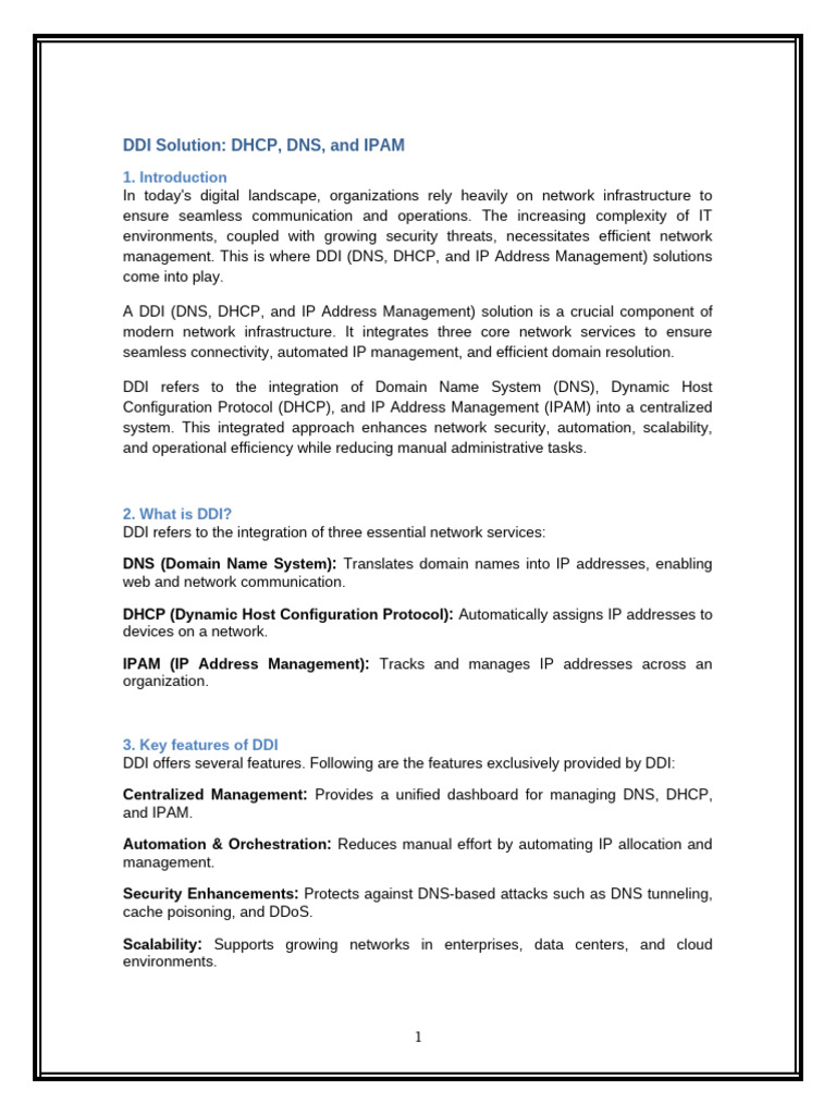 DDI Solution | PDF | Domain Name System | Ip Address