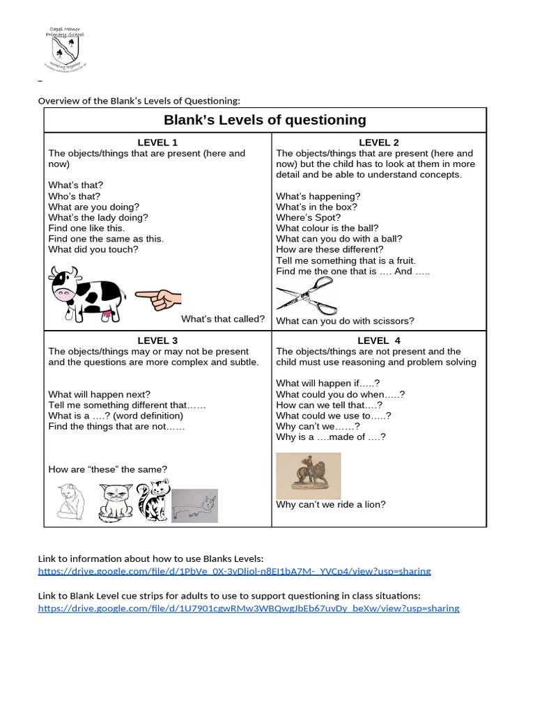 Understanding Blank's Levels of Questioning | PDF