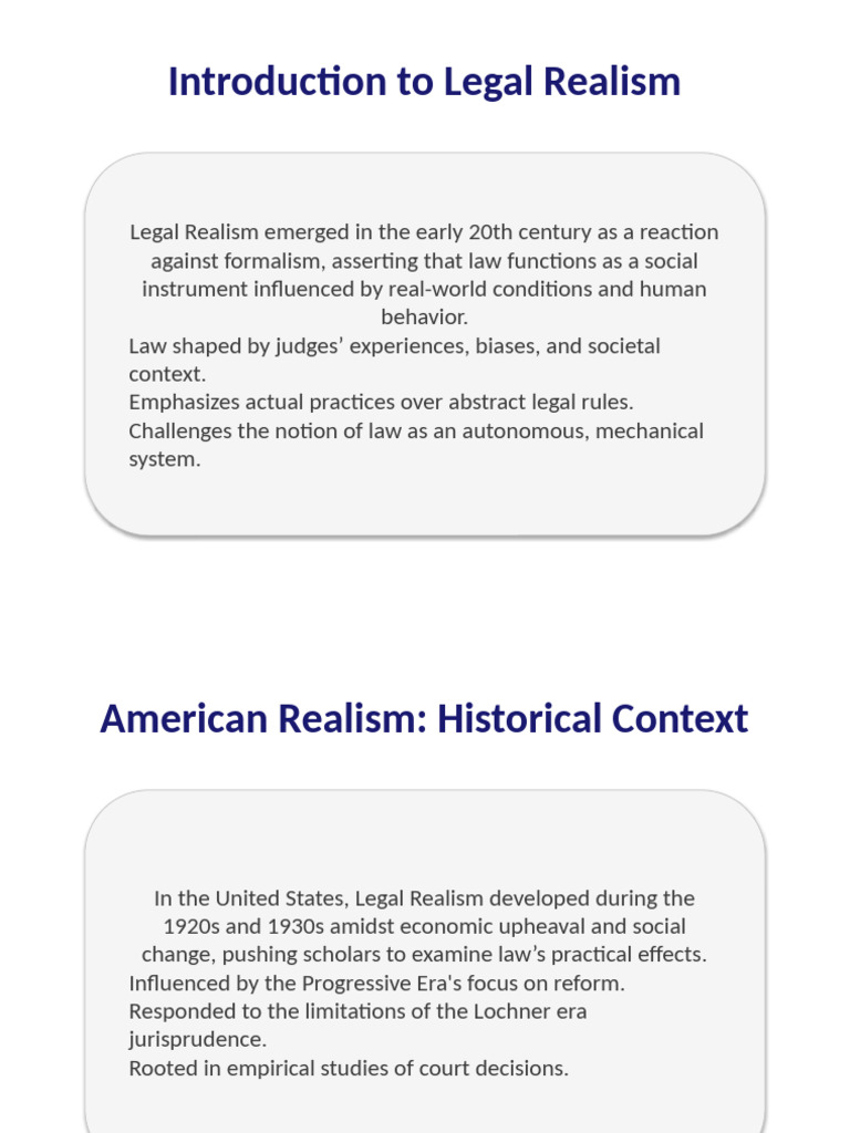 Legal Realism vs. Formalism Explained | PDF | Jurisprudence | Applied ...