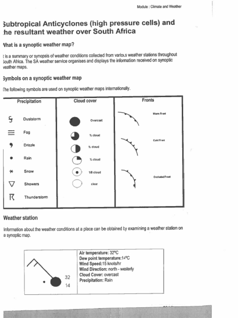 Synoptic Charts | PDF