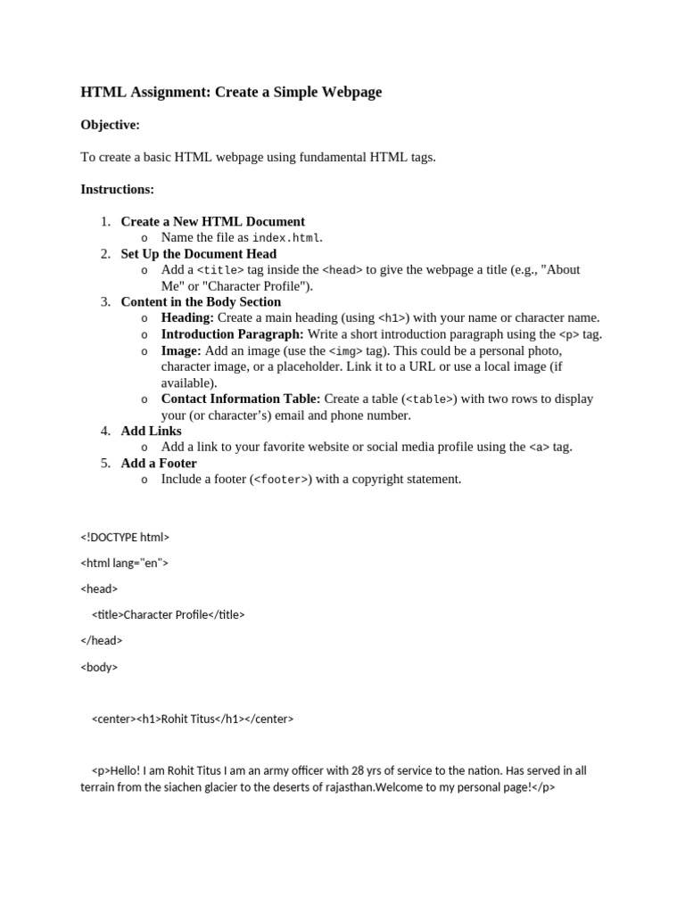 307A PCA2 Assignment Col Rohit B S Titus | PDF