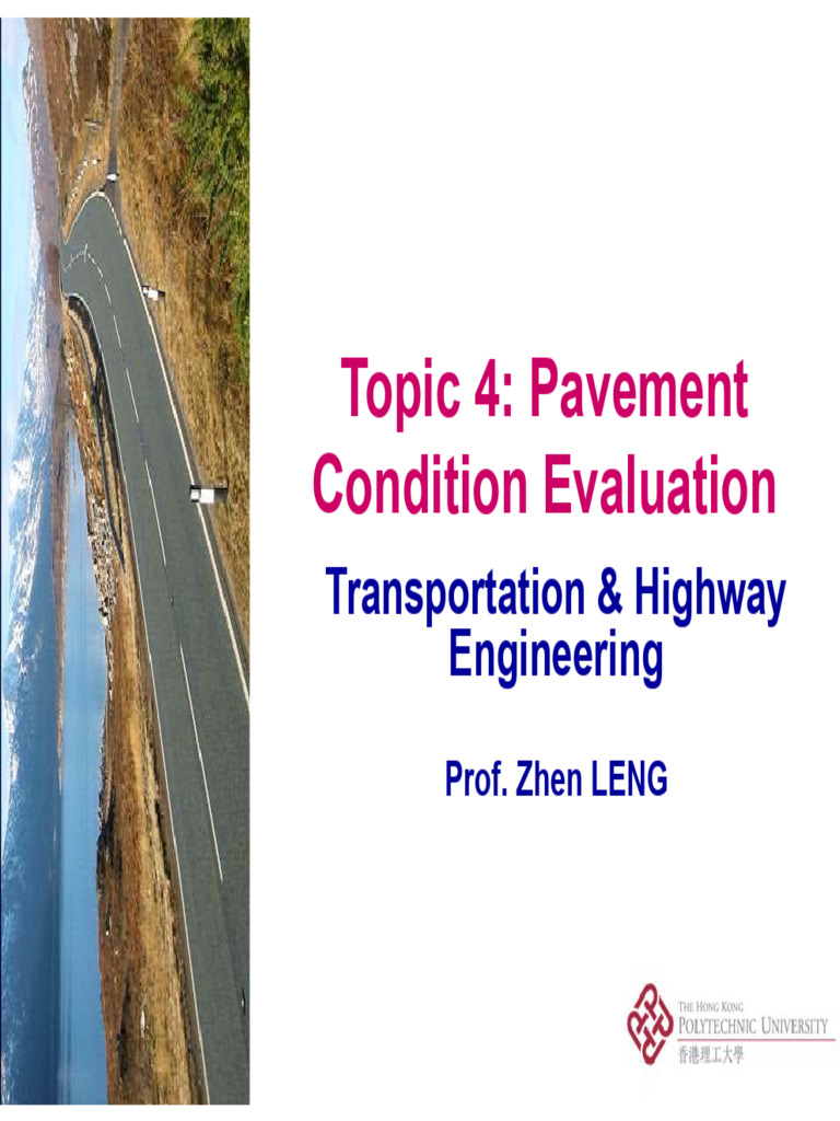 CSE312-Topic 4-Pavement Condition Data Collection | PDF | Mechanical ...